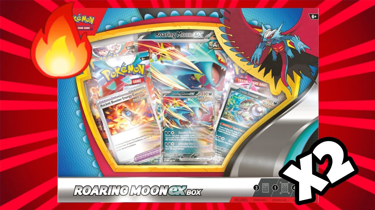 🔥 Opening 2 of the NEW Roaring Moon EX Boxes - YouTube