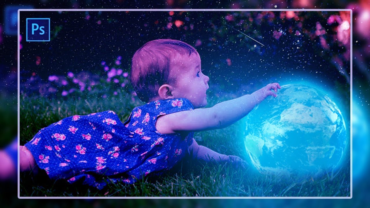 Cute Baby Cinematic Photo Manipulation in Photoshop | Tutorial - YouTube