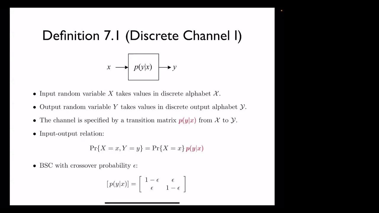 Lecture 3: Introduction to Information Theory and Network Coding by Prof. Raymond W. Yeung - YouTube