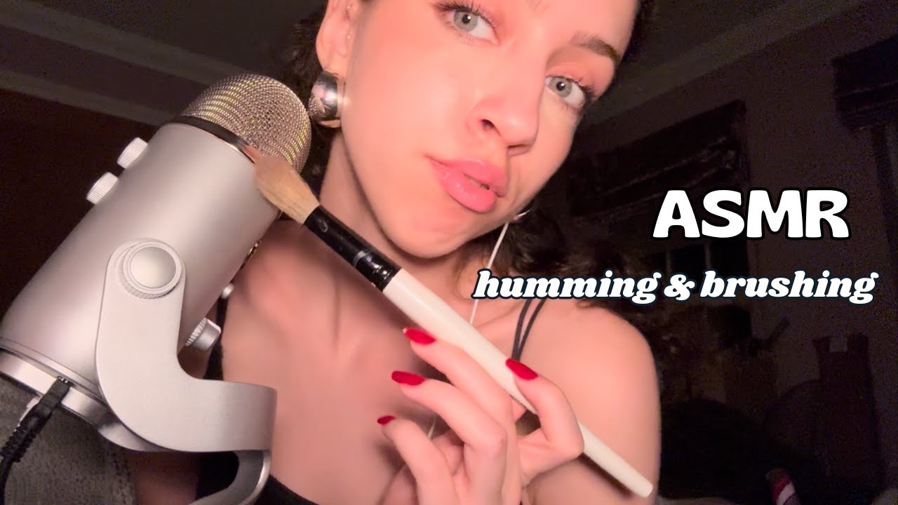 ASMR Humming You to Sleep + Mic Brushing | Comforting - YouTube
