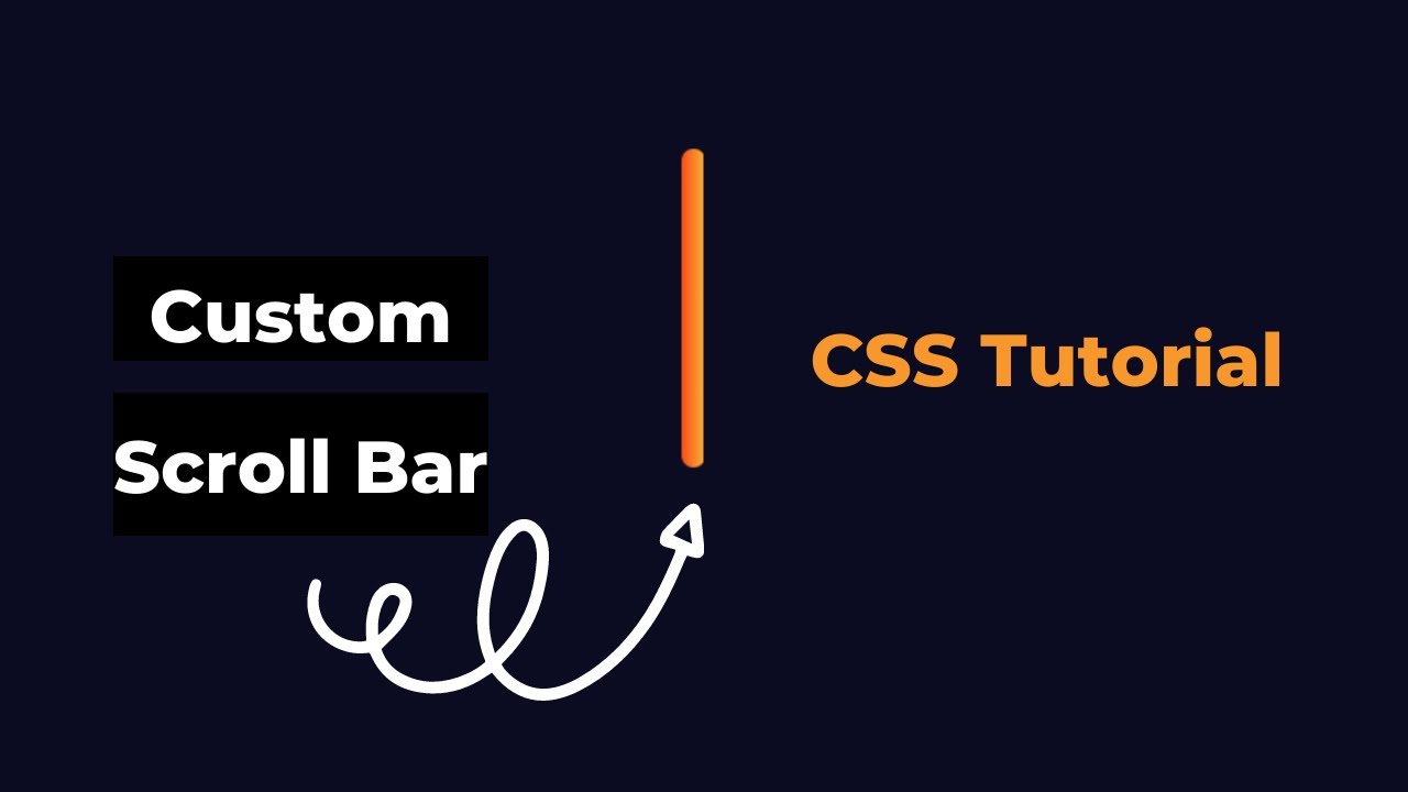 How To Make A Custom Scrollbar In Html And Css Programming Ninja Youtube 1986