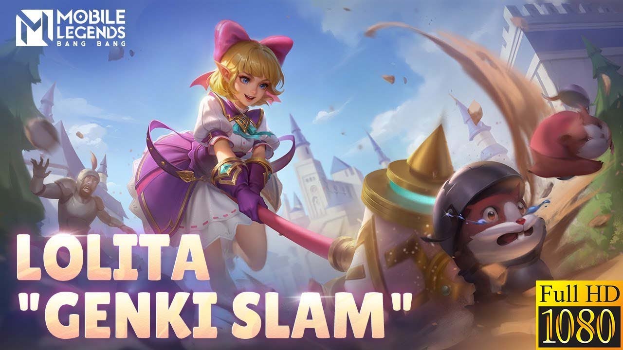 LOLITA SPECIAL SKIN GENKI SLAM - Gameplay Lolita #5 - Mobile Legends: Bang Bang - YouTube