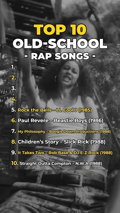 TOP TEN BEST OLD-SCHOOL RAP SONGS #oldsong #retro #vintage #westcoast # ...