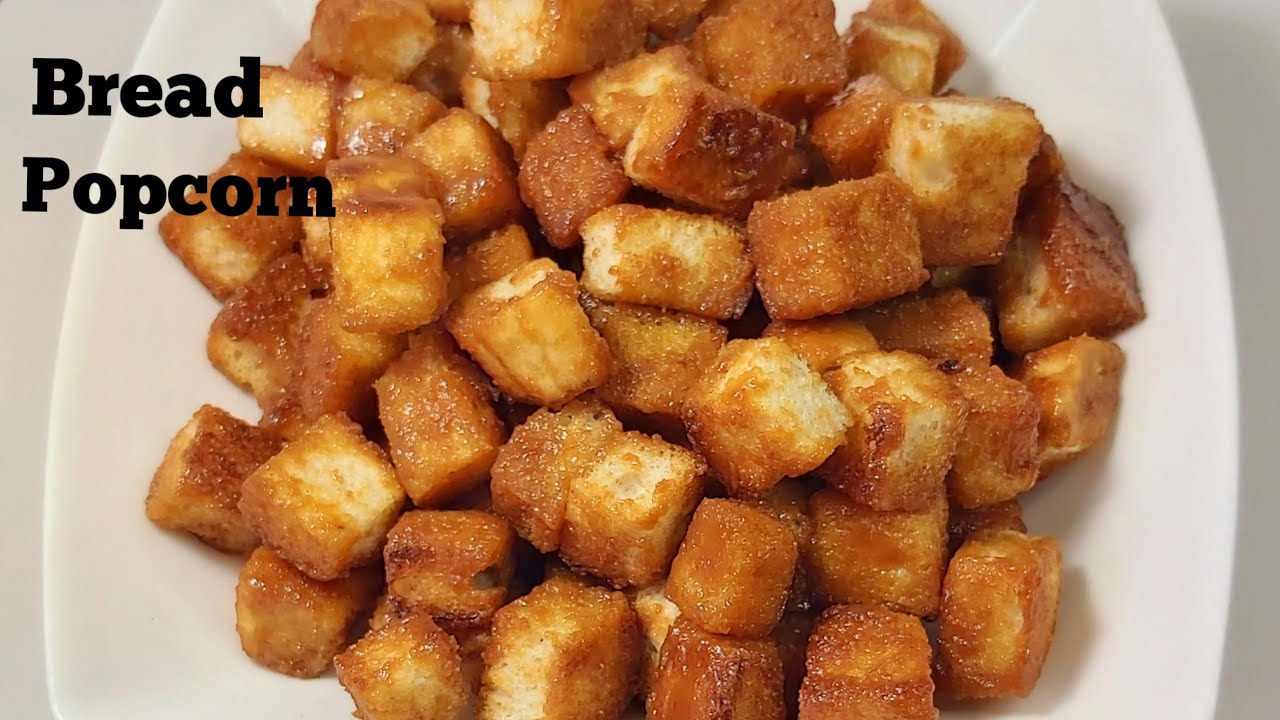Caramel Bread Popcorn | How to make Caramel bread popcorn |Bread ...