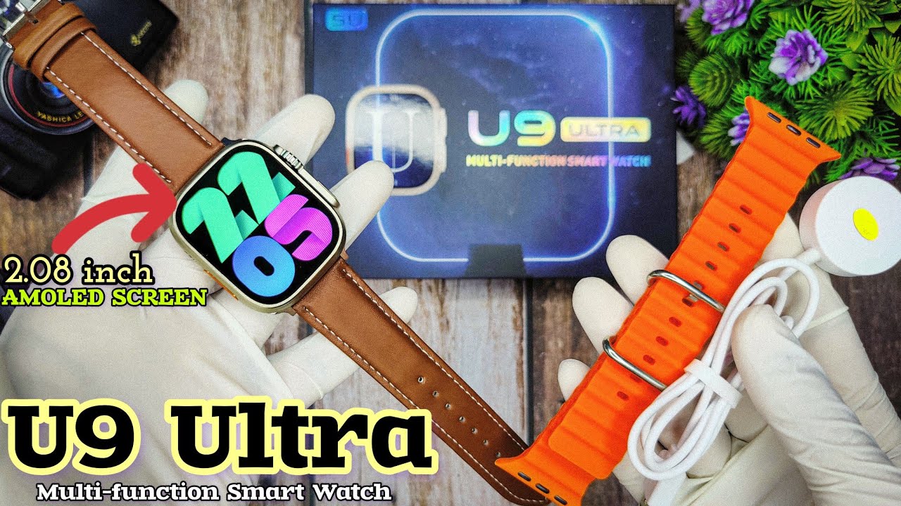 Big 2.08 U9 Ultra Multi Function SmartWatch Unboxing & Review || Amoled ...