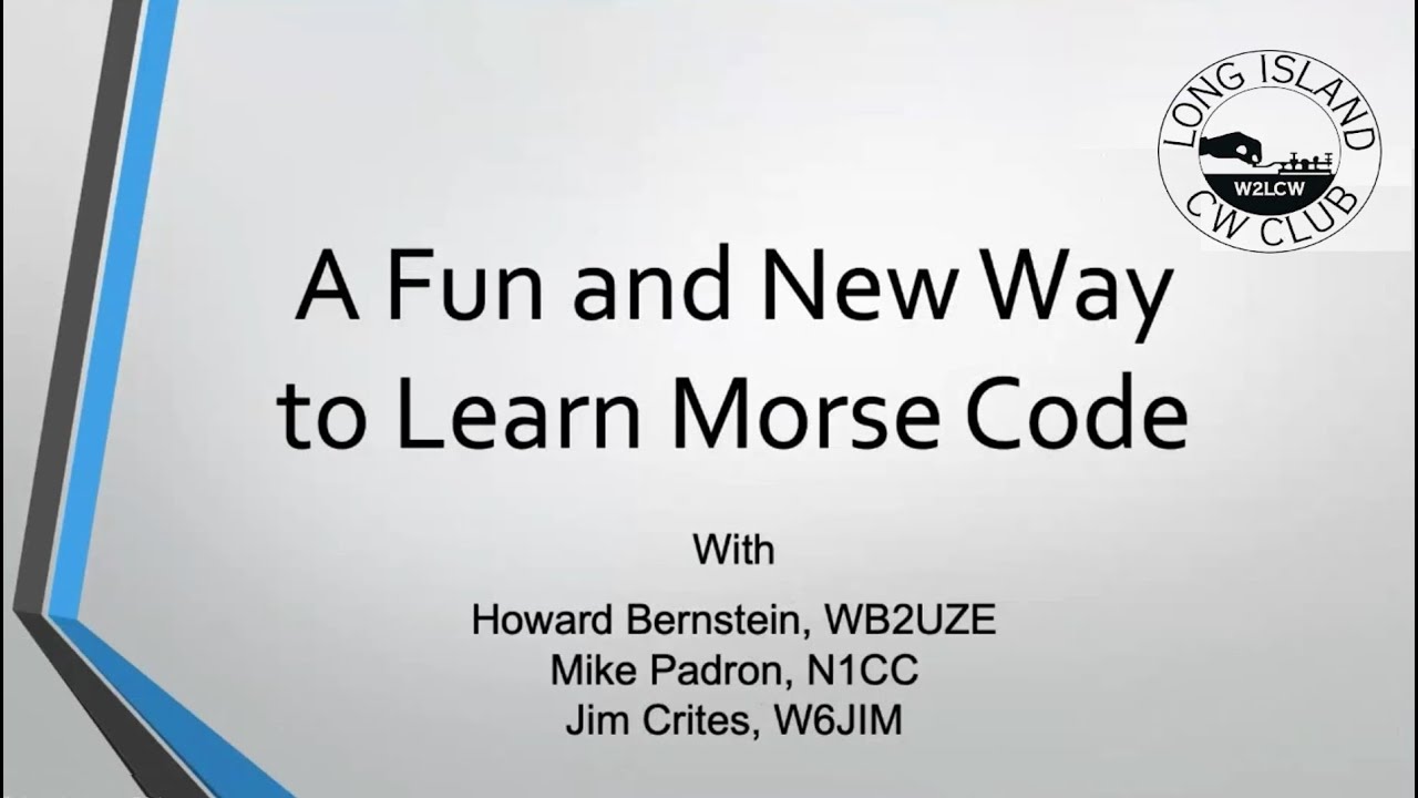 A Fun & New Way To Learn Morse Code ~ 04/10/2024 - YouTube