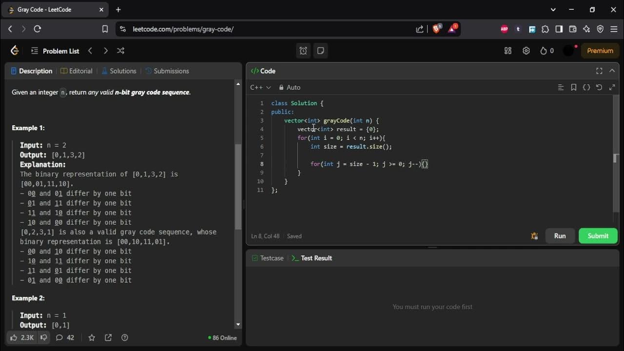 برمجهleetcode-89 - YouTube