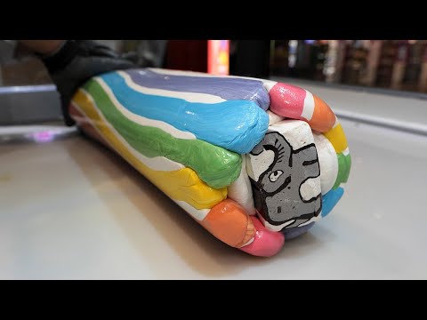 sevimli hayvan şeklinde el yapımı şeker yapımı - Tayland şekerci dükkanı