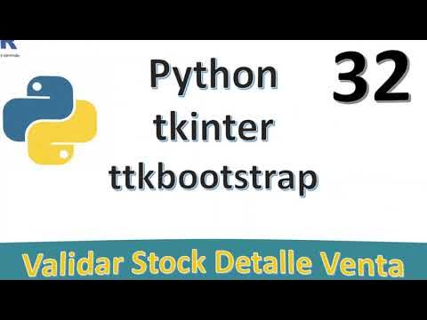 Aplicación Python-Tkinter Validación Stock Detalle Venta - YouTube