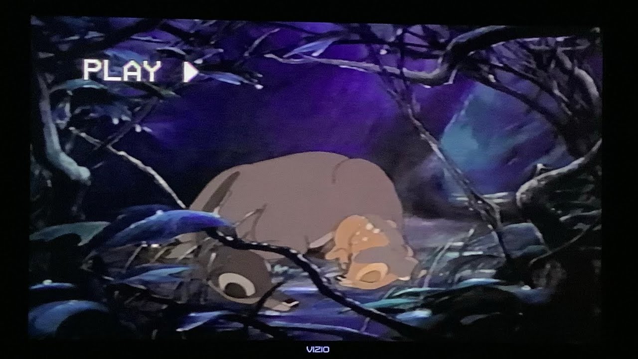 Bambi 1997 VHS💥Bambi Mother😕😔Rain Storm⛈Little April Shower💦🦌Bambi 1997 ...