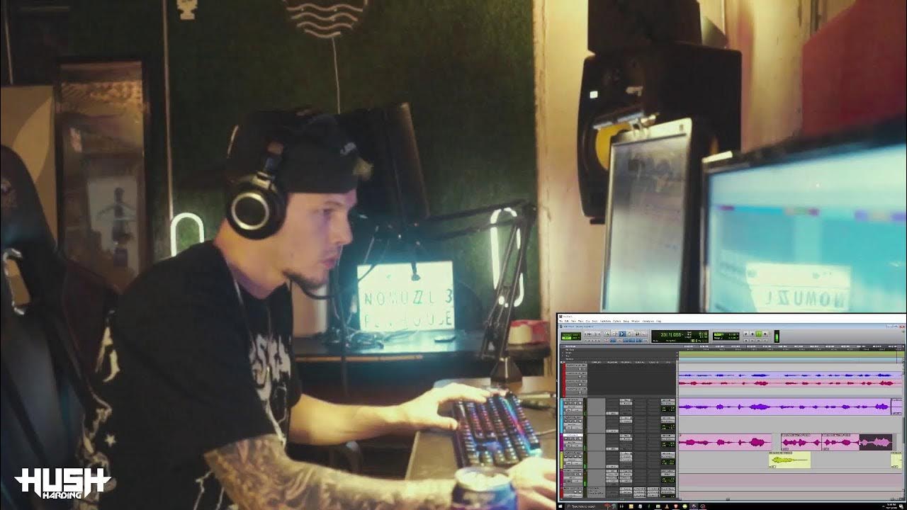HUSH HARDING MAKING A RAP SONG FROM SCRATCH - YouTube