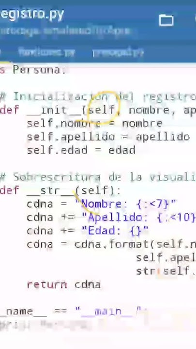 ¿qué Es Self Shorts Programming Script Python Pydroid3 Youtube