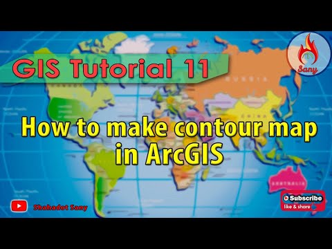 GIS Tutorial 11- How to make contour map in ArcMap - YouTube