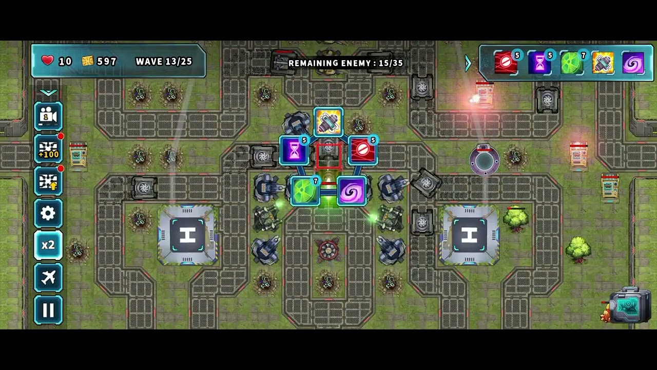 Tower Defense Rush | Stage 98 (3 stars), no money spent - YouTube
