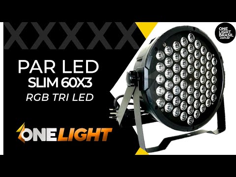 PAR LED SLIM 60X3 RGB TRI LED - YouTube