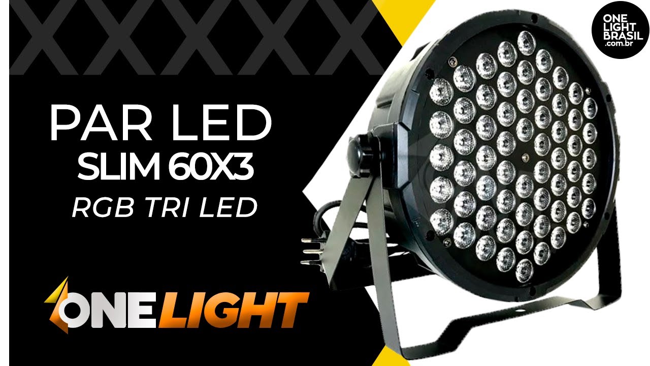 PAR LED SLIM 60X3 RGB TRI LED - YouTube