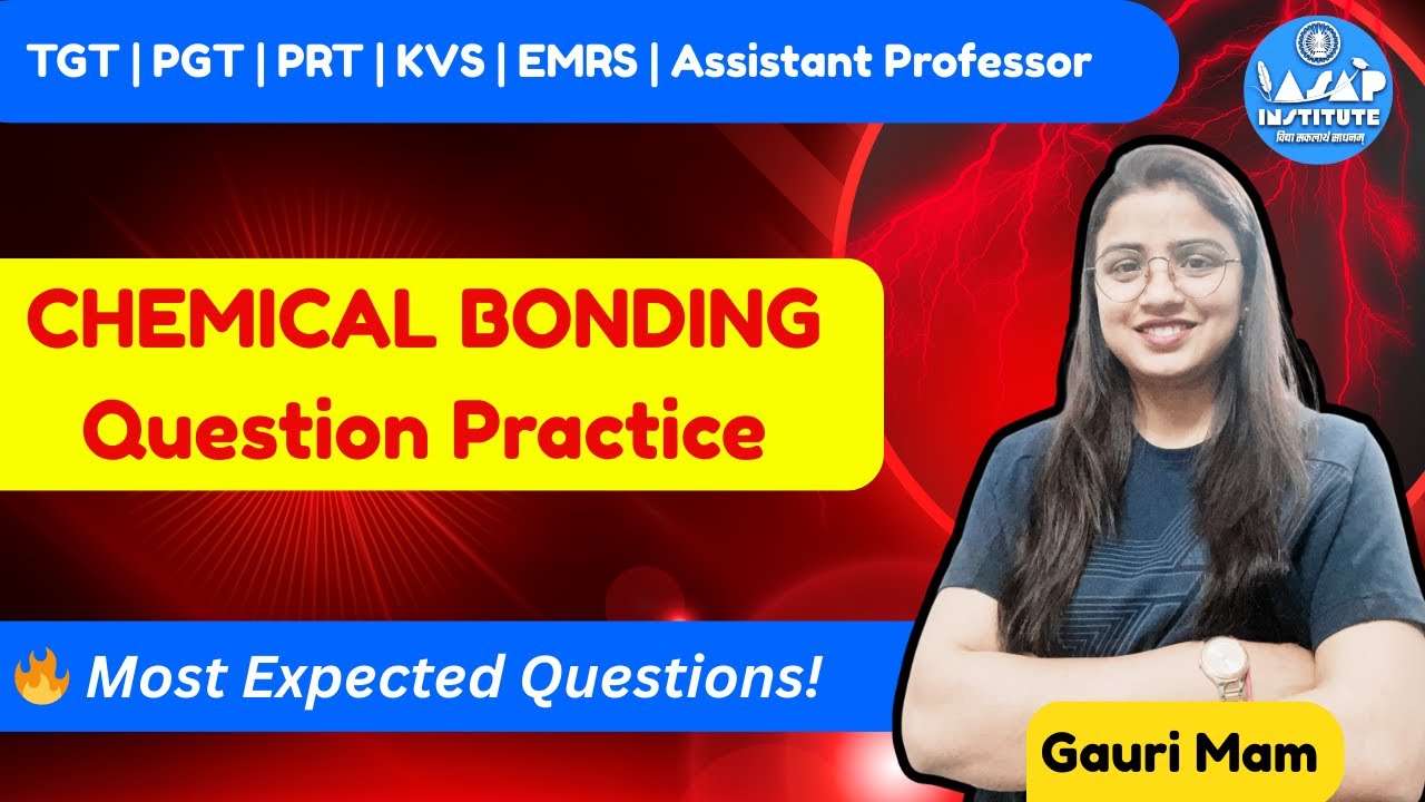 Chemical Bonding Practice | PGT & Assistant Professor Chemistry Exam ...
