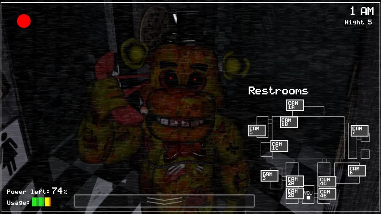 Golden Call manifests at FNaF 1! +Jumpscare! (FNaF 1 Mod) - YouTube