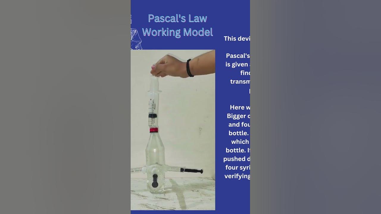 Unlocking Hydraulic Power: Pascal's Law Working Model Explained! 💧🔧 # ...