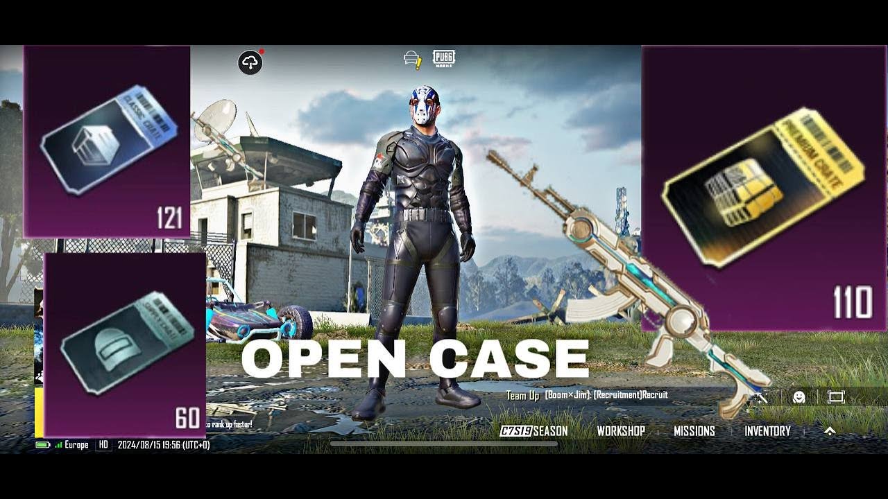 PUBG MOBILE OPEN CASE #1 / Premium crate, Classic crate, Supplies crate ...