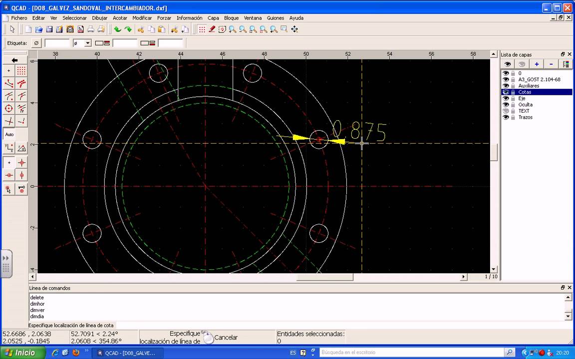 44 Menu Acotar Diámetro, Angular.avi - YouTube