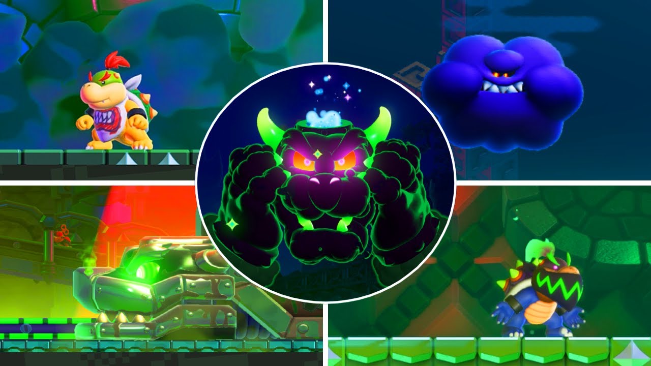 Super Mario Bros. Wonder - All Bosses + Ending - YouTube