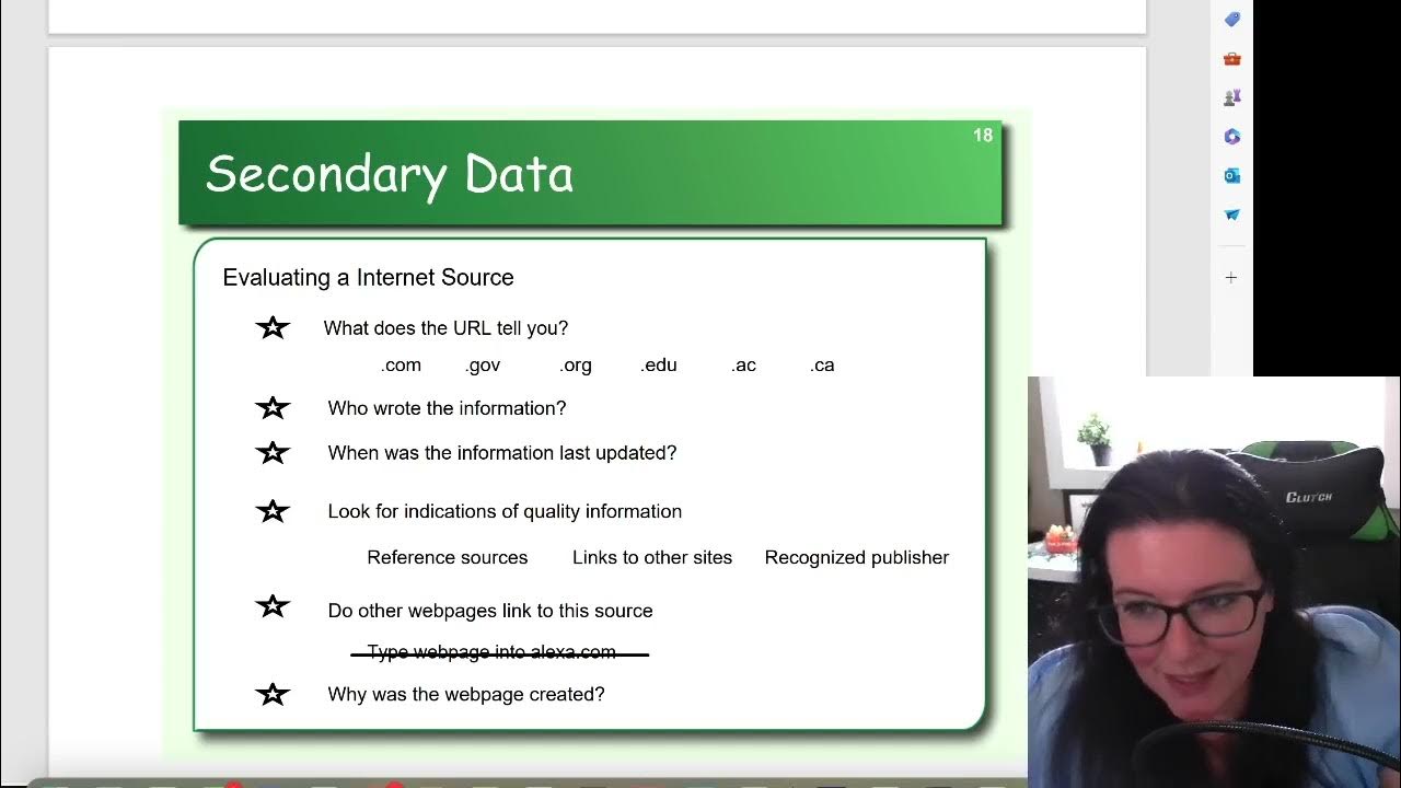 How to Evaluate Secondary Data Sources - YouTube