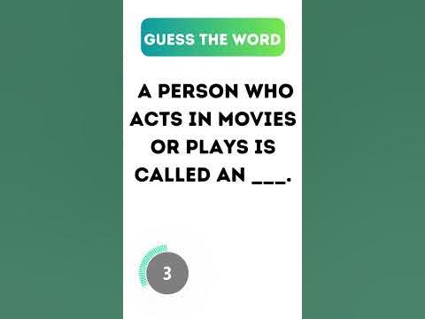 7 Guess The Word "Guess the Word Challenge: Can You Crack the Definitions?" - YouTube