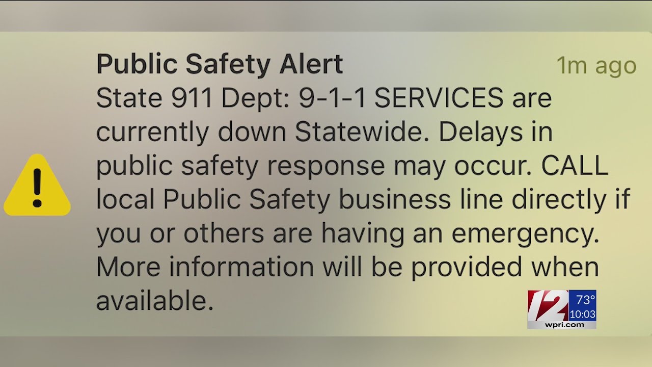 911 service restored in Massachusetts after statewide outage - YouTube