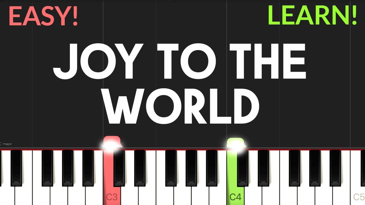 Joy To The World - Christmas Carol | EASY Piano Tutorial - YouTube
