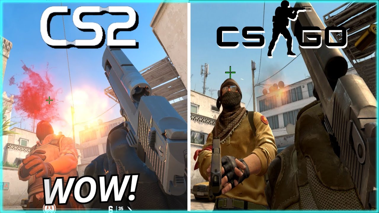 CS 2 vs CS GO (Graphics Bots and Weapons Details) - YouTube