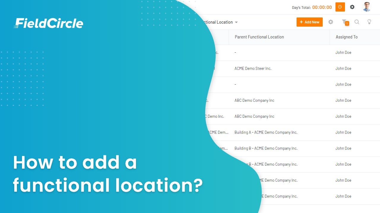 How to add a functional location to an asset in FieldCircle? - YouTube
