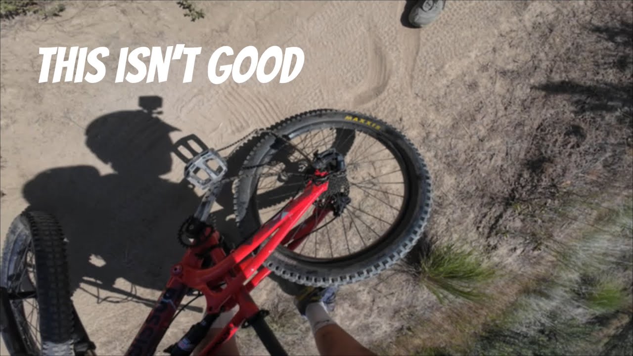 I SNAPPED MY DERAILLEUR at the Eagle Bike Park! - YouTube