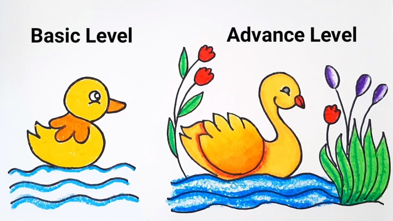 How to draw duck - YouTube