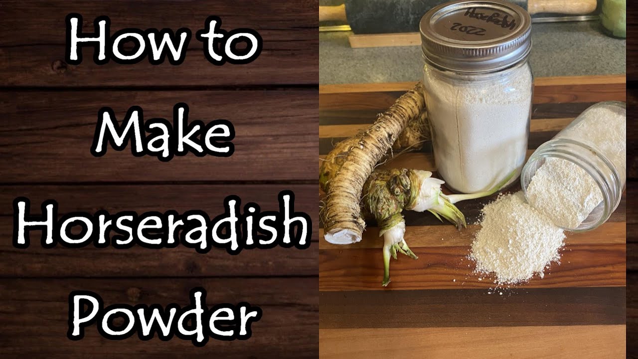 How to Make Horseradish Powder - YouTube