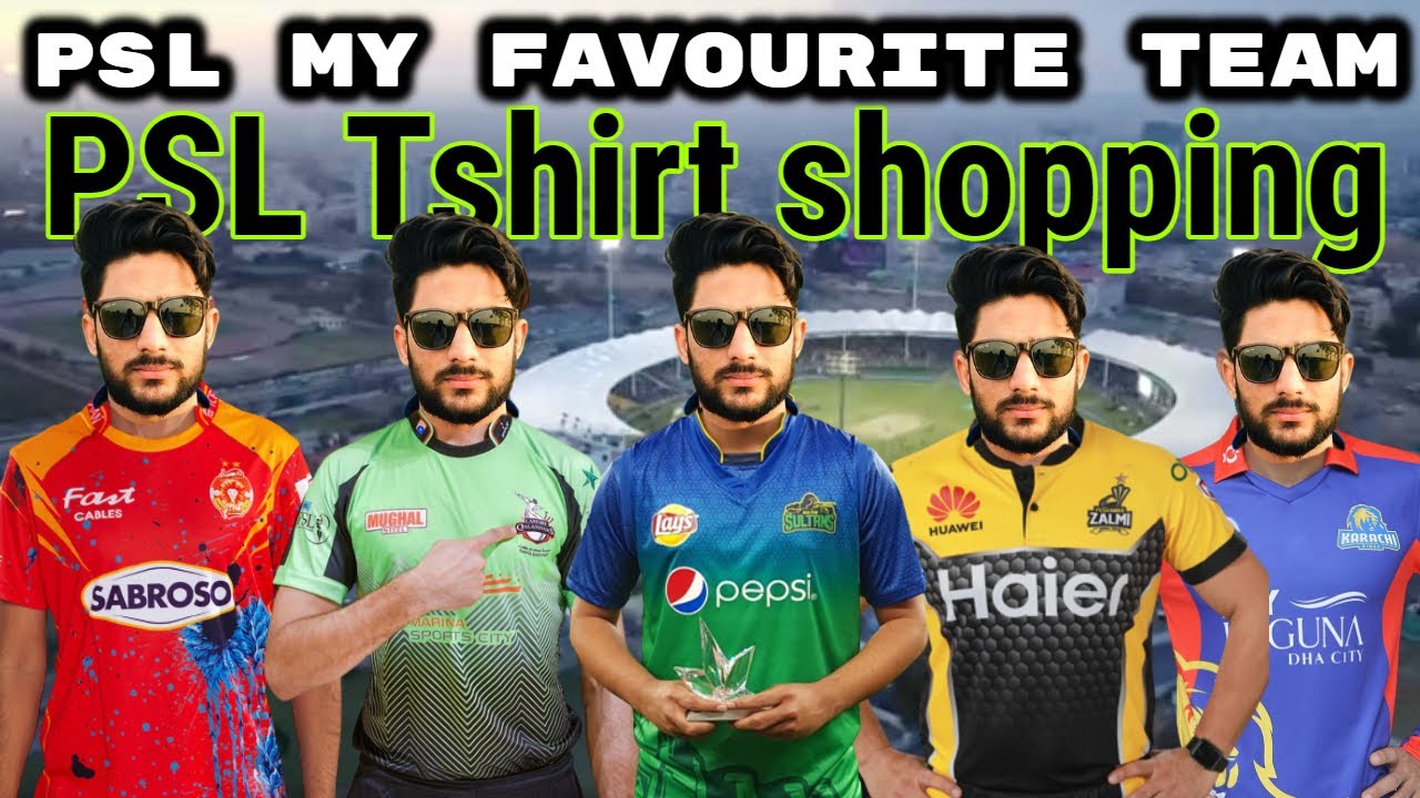 PSL Vlog🏏 My Favourite Team (PSL Team Shirts) || Shopping in Sialkot ...