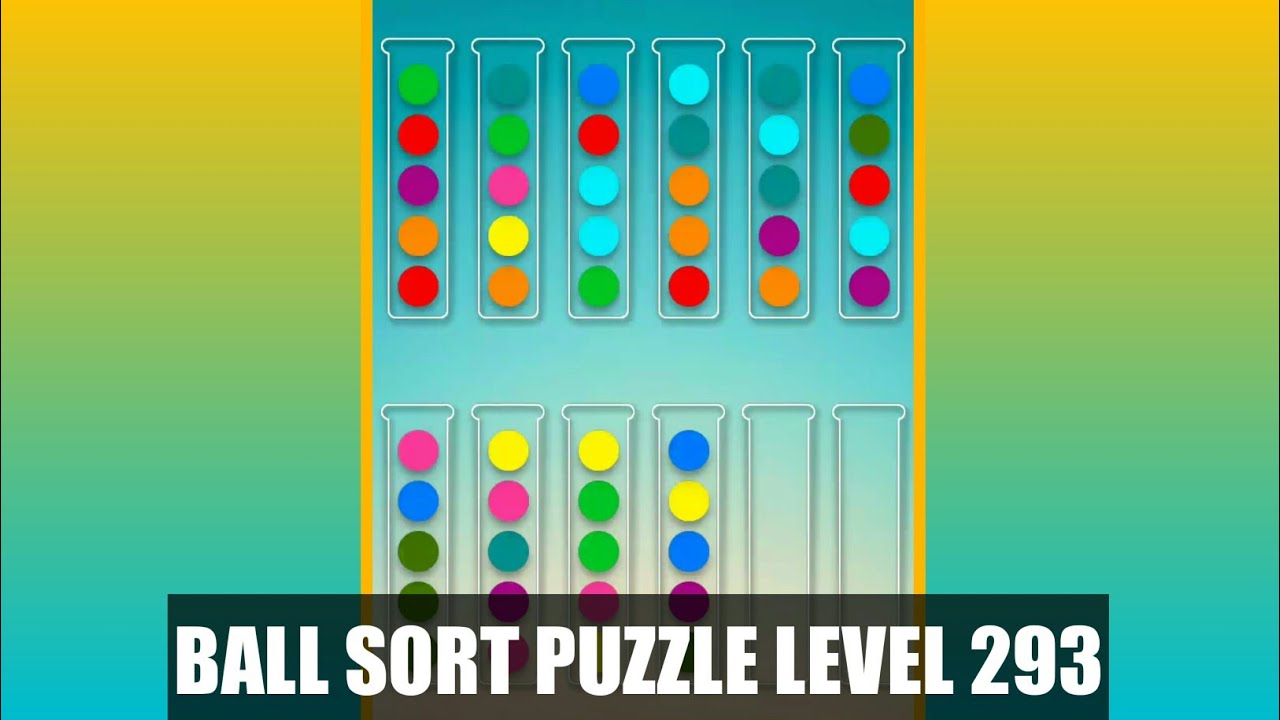 Ball Sorting Puzzle Game Level 293 | Ball Sort Puzzle Level 293 ...