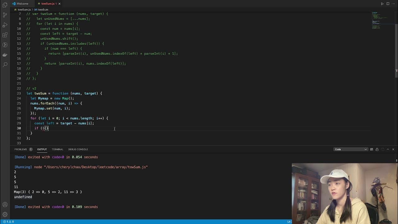 Leetcode 1 Two Sum Array Youtube