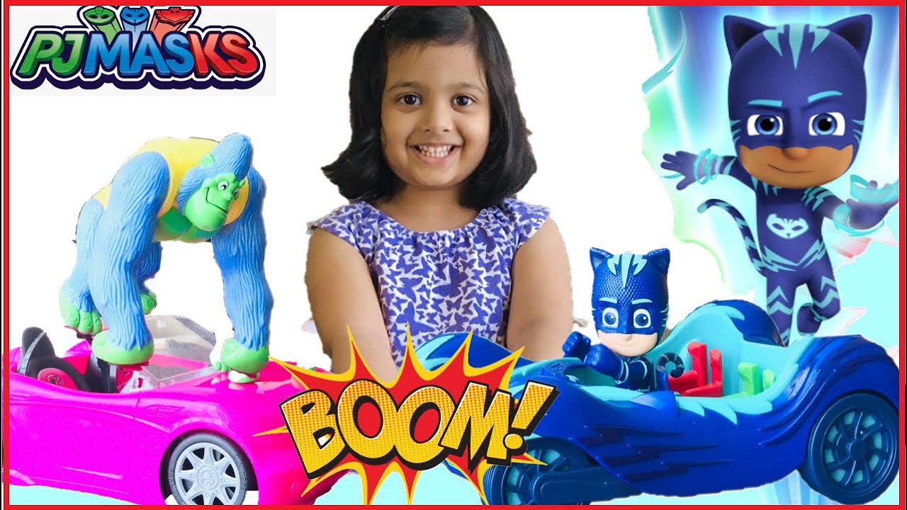 PJ MASKS TOY REVIEW FOR KIDS - YouTube