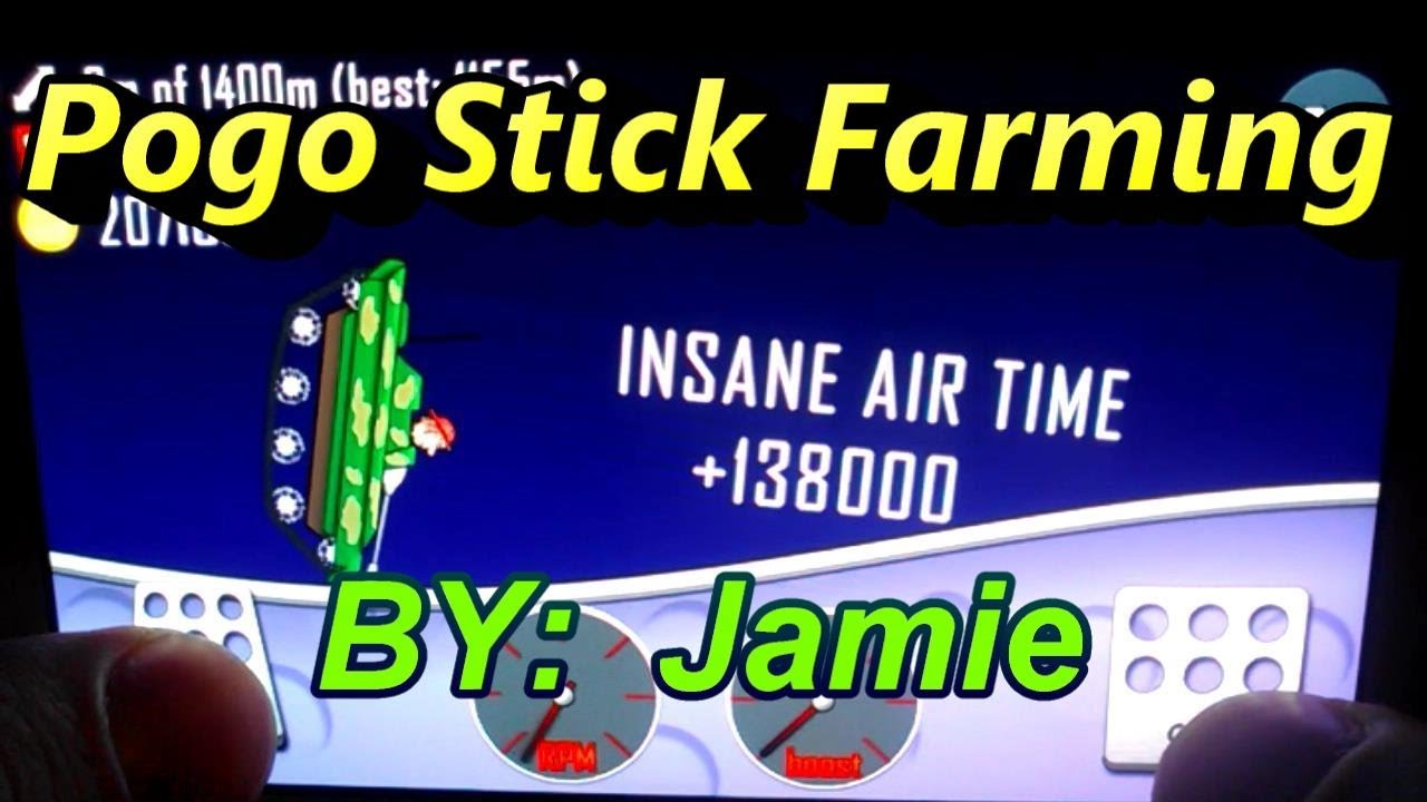 Hill Climb Racing: Pogo Stick Farming $150,000 (Tank Bug PATCHED) - YouTube