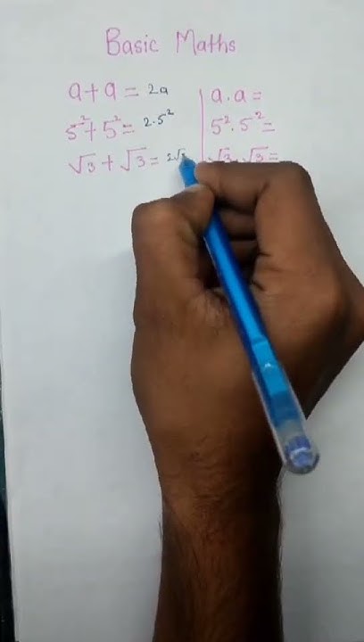 a+a =? Basic math. - YouTube