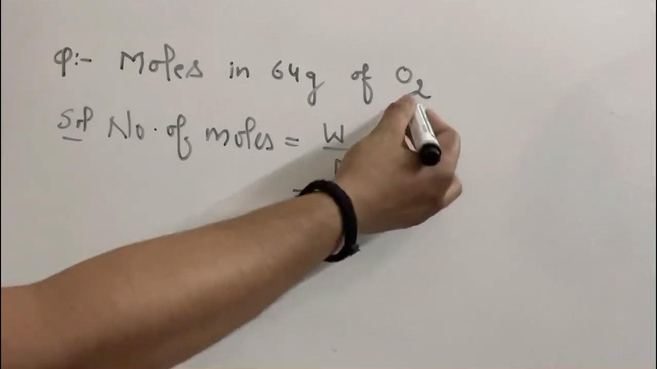 How to calculate numbers of moles ? Calculating Moles from Grams ...