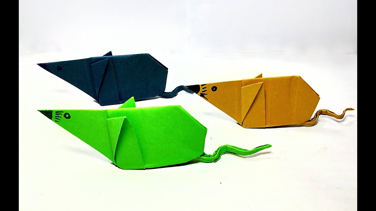 How To Make Paper Mouse Easy Origami Mouse DIY YouTube How To Make Paper Mouse Easy Origami Mouse DIY YouTube