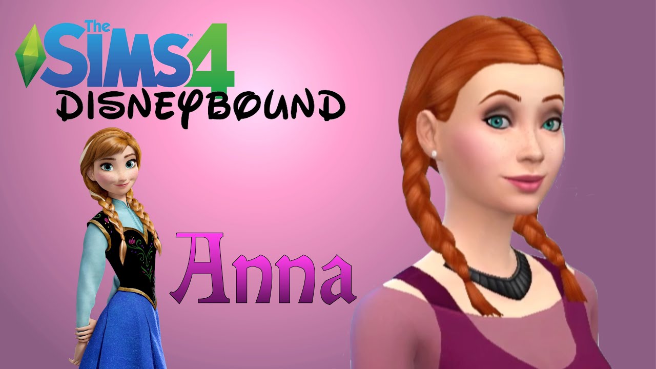 Sims 4: DisneyBound CAS - Anna (Frozen) - YouTube