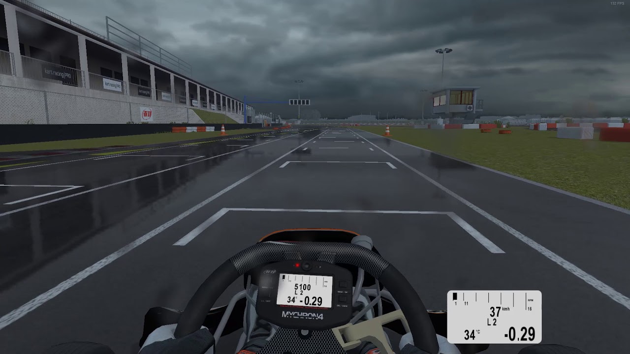 [Kart racing pro] wet practice in Lonato -crg kf1 - YouTube