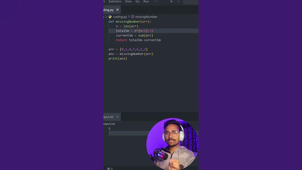 Day- 29/120- Finding the missing number | Cracking/Solving Striver's AtoZ Sheet using Python ...