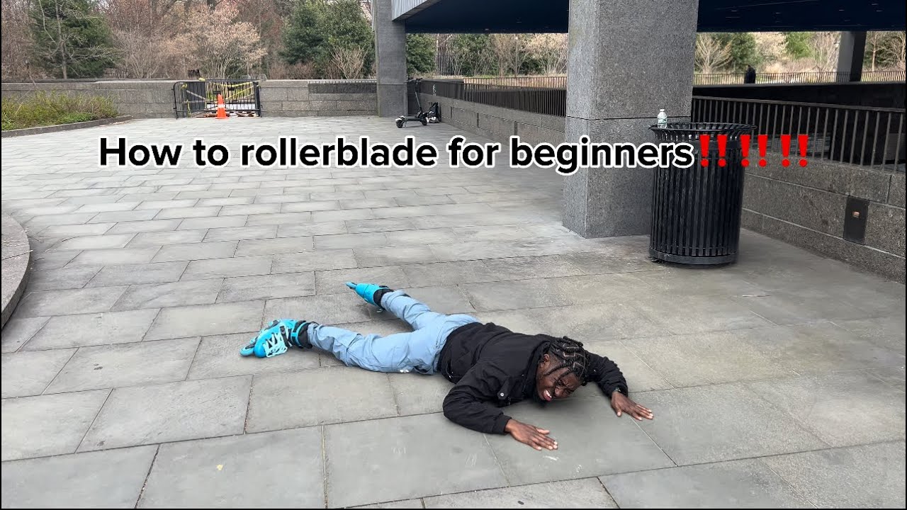 TUTORIAL ON HOW TO ROLLERBLADE WITHOUT FALLING ‼️ - YouTube
