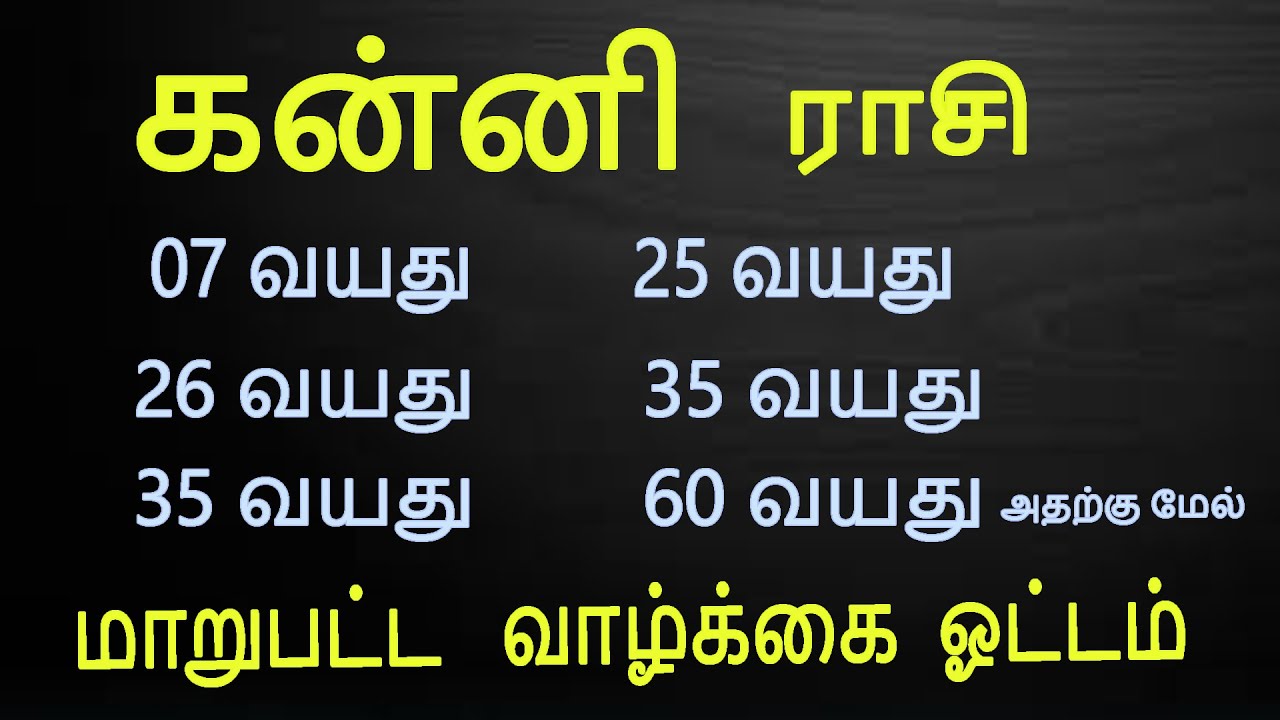 கன்னி ராசி வாழ்க்கை மாற்றம் | KANNI Rasi Characteristics|Jothidam In ...