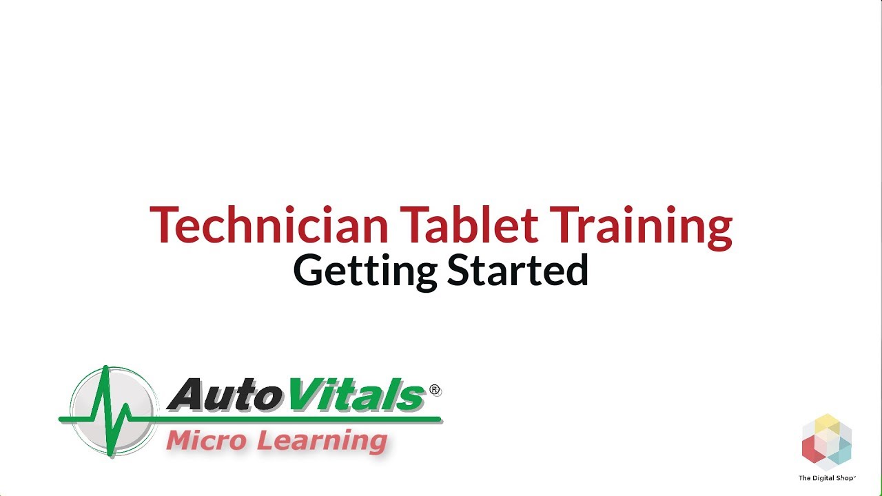 Technician Tablet Training rev01 - YouTube