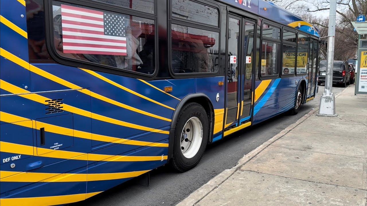 (Bus Ride) 2024 Nova Bus LFS 9249 on the Q18 from Maspeth Grand Av to ...